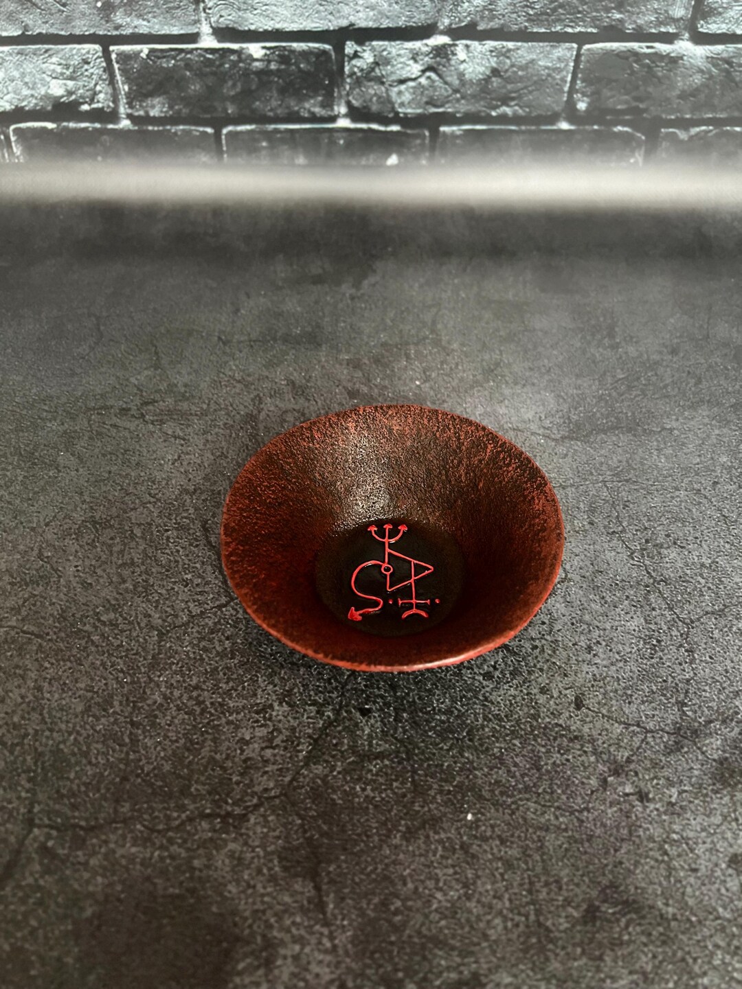Samael Qliphoth Offering Bowl | Ritual Altar Dish | Handcrafted ...