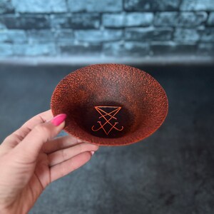 Lucifer Offering Bowl Witch Home Decor Altar Plate Witchcraft Supplies ...