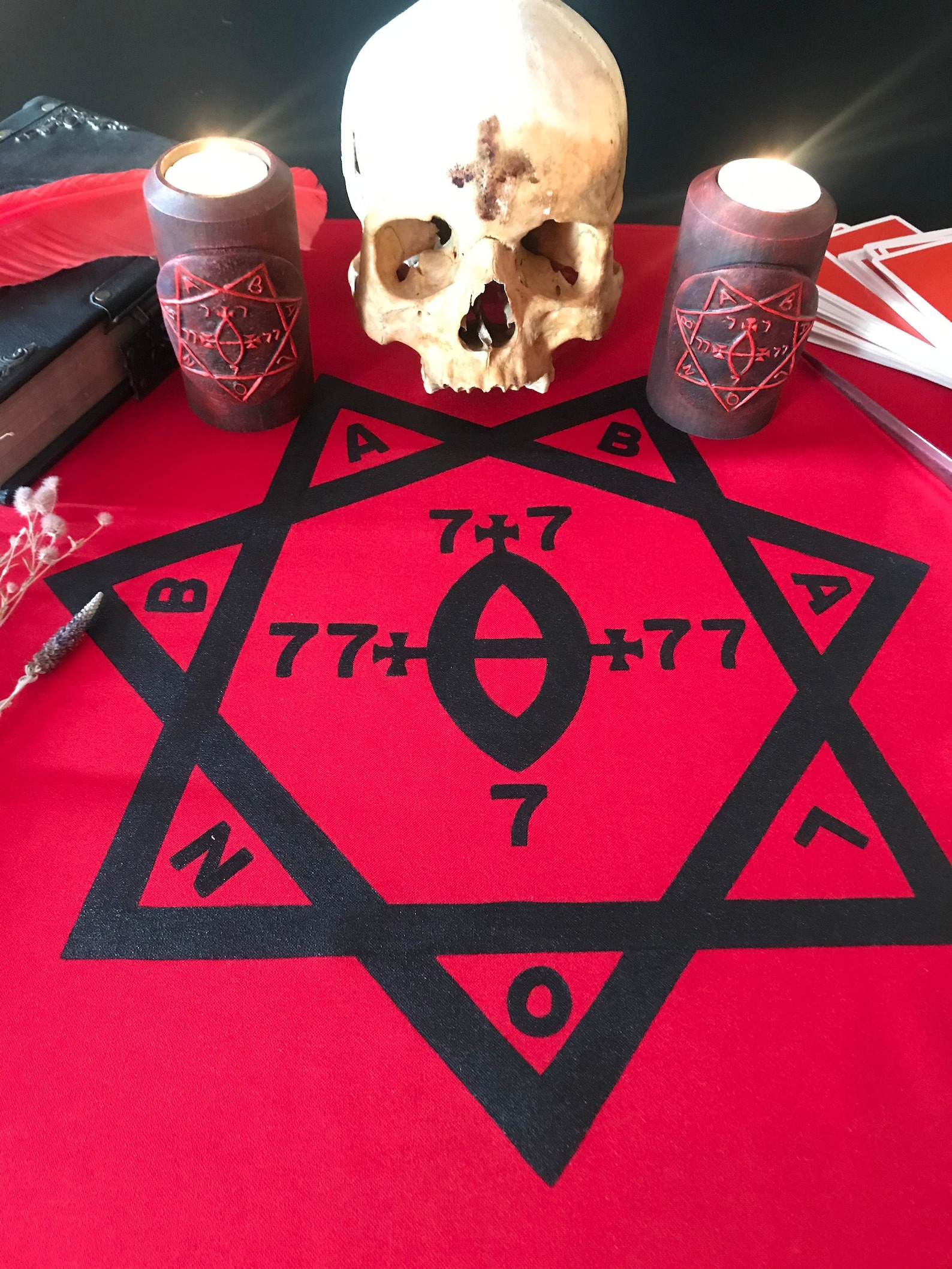 Babalon Tablecloth Thelema Crowley Babalon Sigil Altar Tool | Etsy