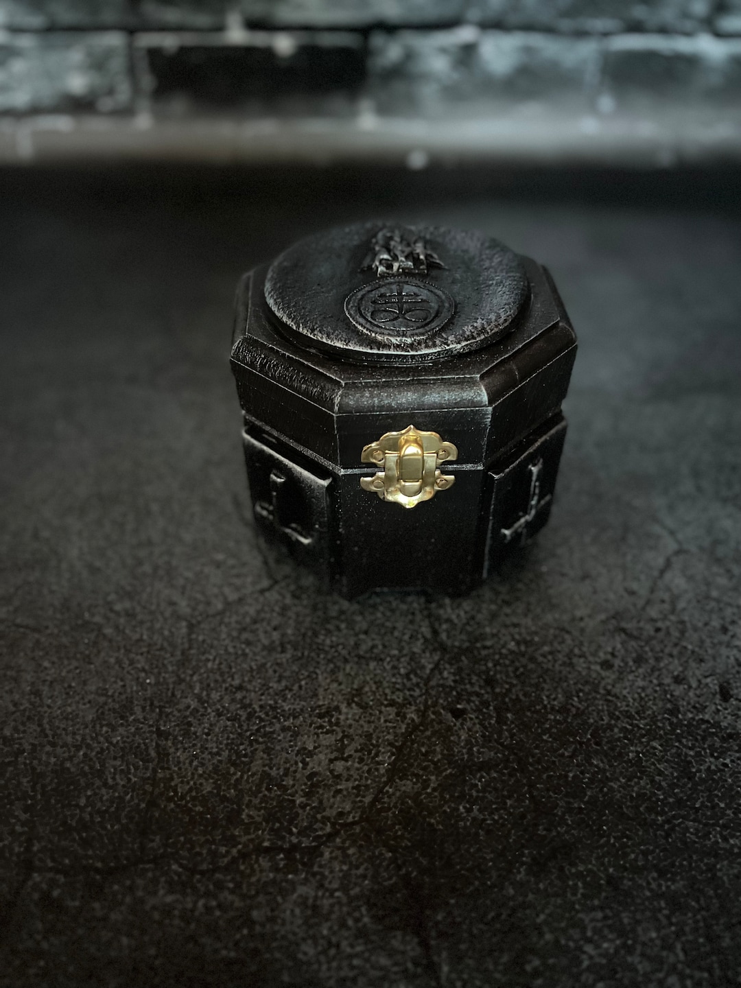 Baphomet Sigil Sulfur Wooden Box Satan Altar Witchcraft Supplies - Etsy