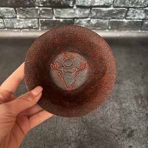 Cernunnos Offering Bowl Horned God Altar Plate Wicca Tool Witchcraft ...