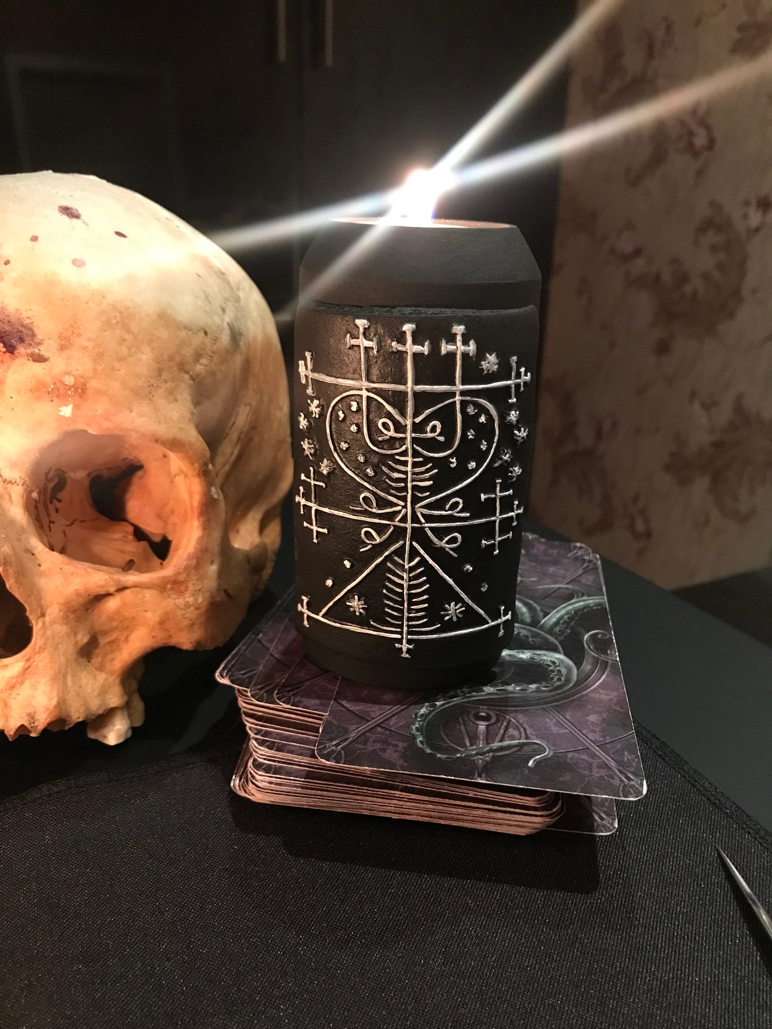 Maman Brigitte Ritual Voodoo Candlestick - Etsy