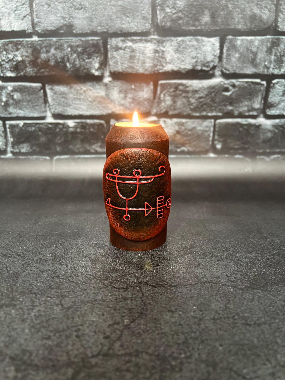 Sabnock Sigil Candle Holder Goetia Demonology Decor Altar Ritual ...