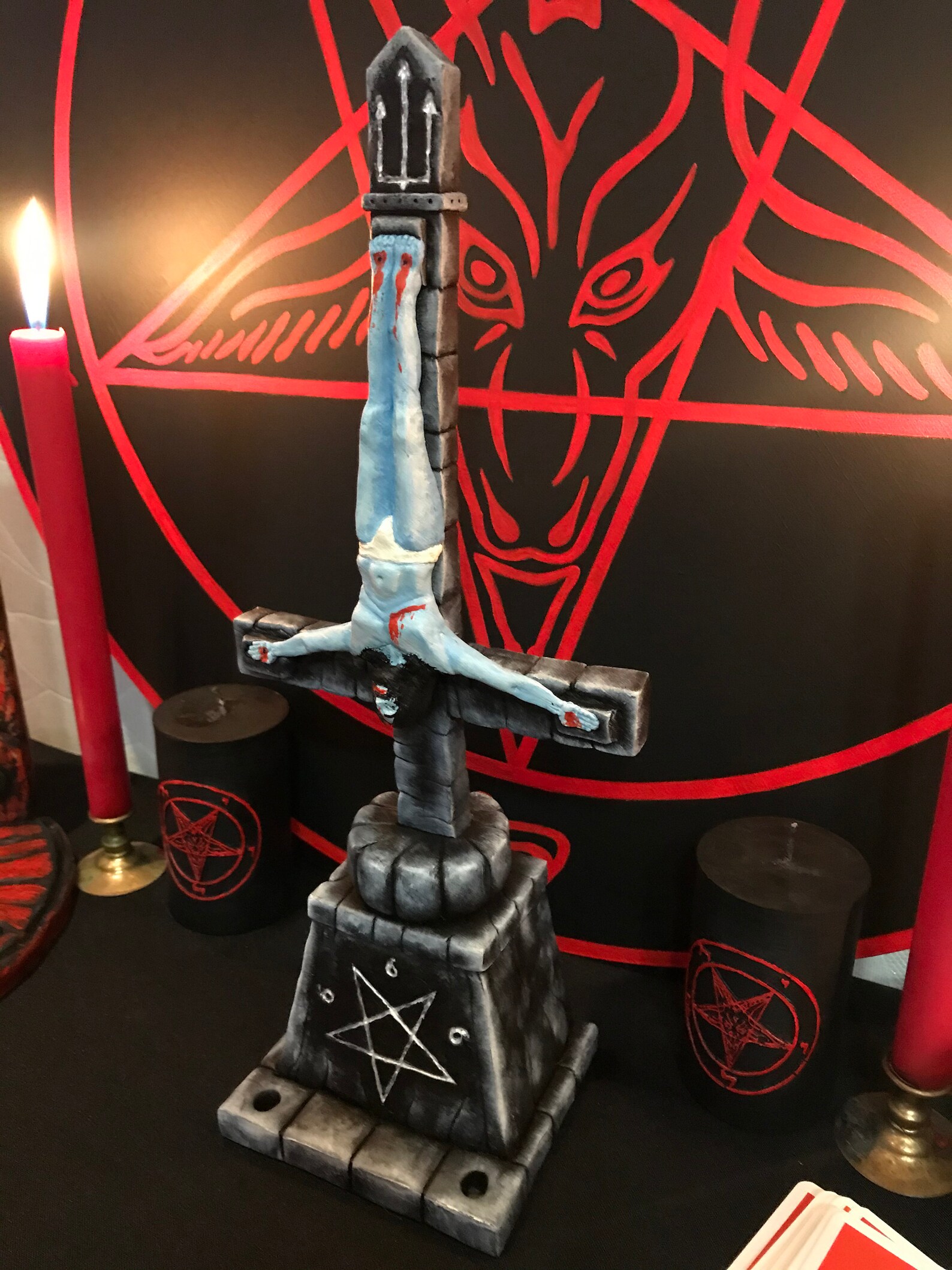 Inverted cross Altar statue | Etsy