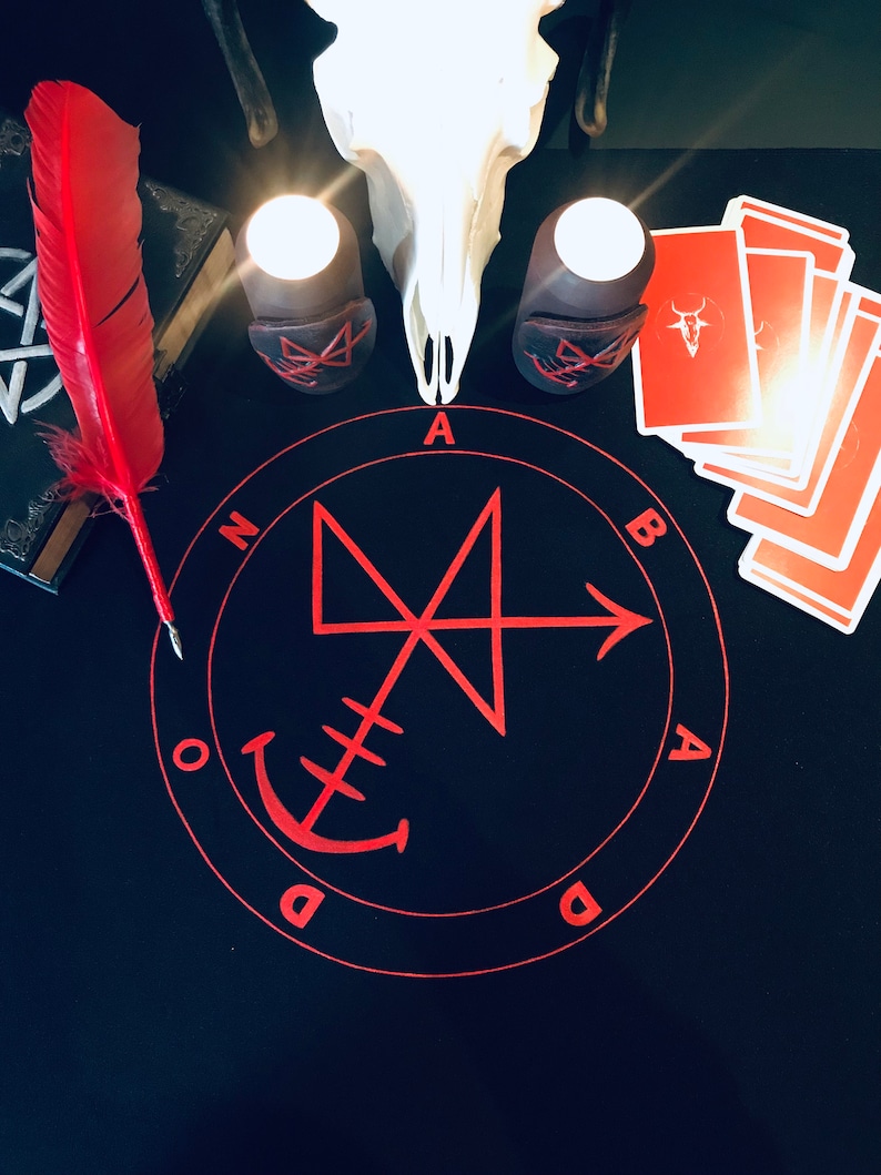 Abaddon Altar Tablecloth Demon Sigil Ritual Tool Altar Tool - Etsy