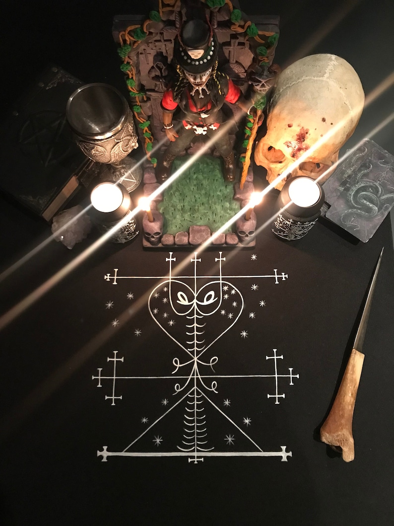 Maman Brigitte Voodoo Magic Tablecloth - Etsy