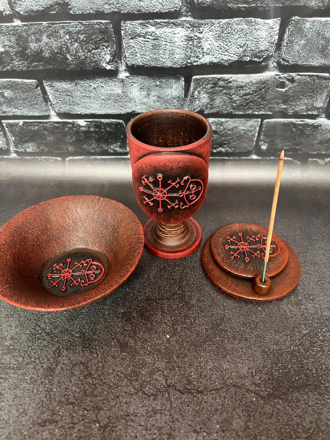 Valac Sigil Goetia Altar SET Ritual Tool Lesser Key Solomon Demonology ...