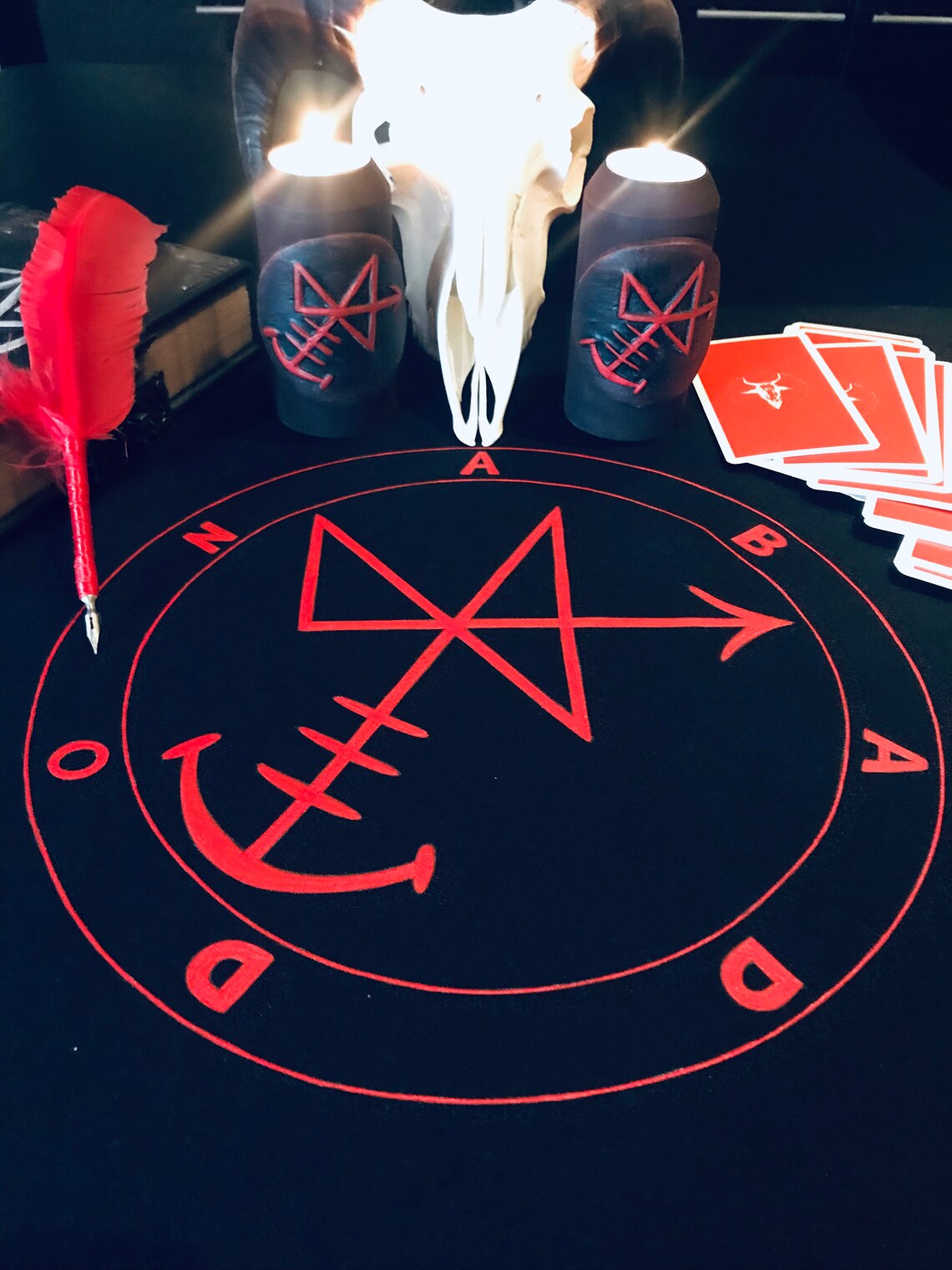 Abaddon Altar Tablecloth Demon Sigil Ritual Tool Altar Tool - Etsy