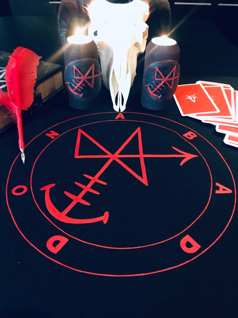 Abaddon Demon Occult Tablecloth - Etsy