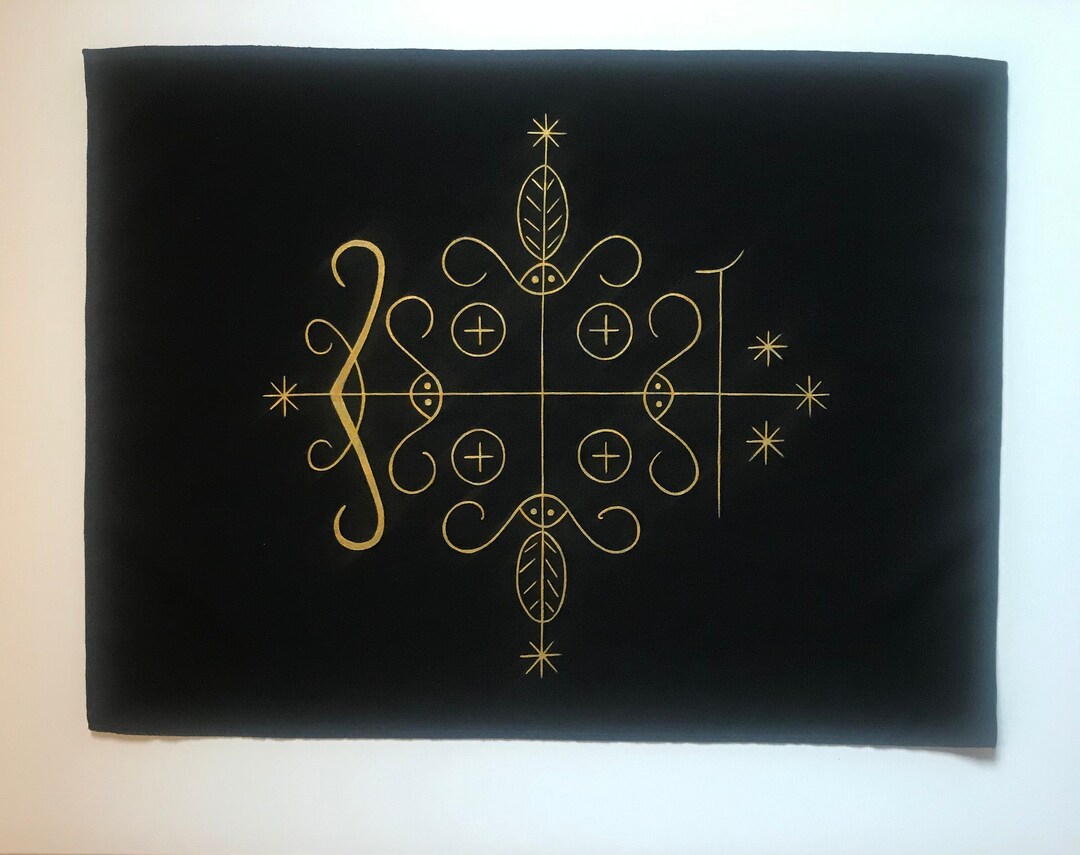 Papa Legba Cloth Voodoo Symbol Ritual Cloth Altar Witchcraft - Etsy