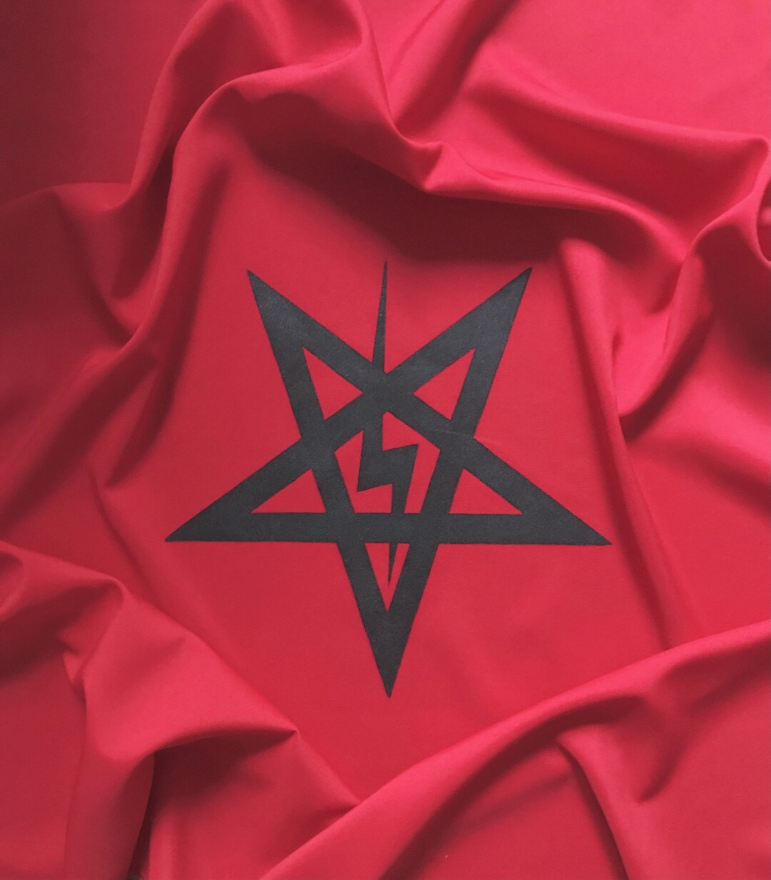 Anton Lavey Pentagram Altar Cloth | Satanic Ritual Tablecloth | Occult ...