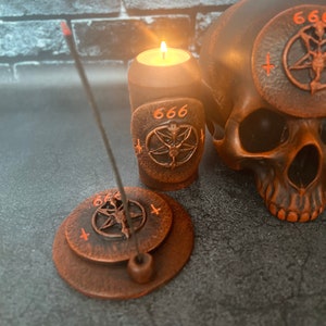 Satan Set 666 Inverted Cross Baphomet Altar Tool Witchcraft Ritual - Etsy