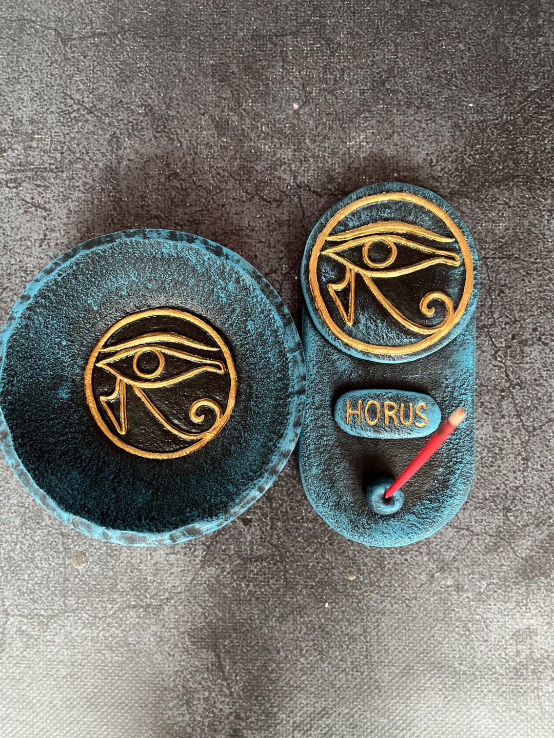 Horus Eye Egyptian Altar Decor SET - Etsy Australia