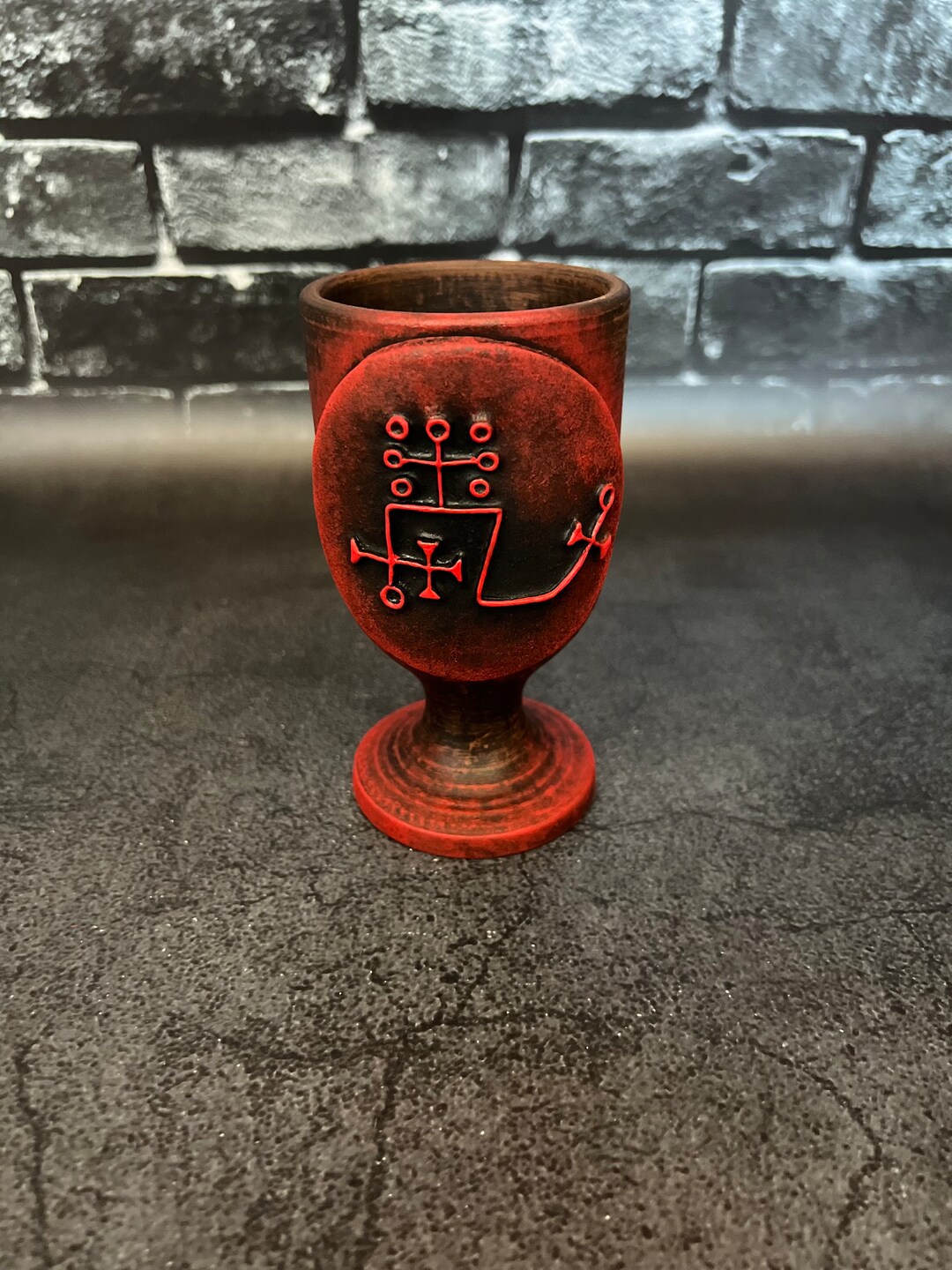 Dantalion Sigil Cup Ars Goetia Ritual Altar Goblet Lesser Key Solomon Demonology Witchcraft ...