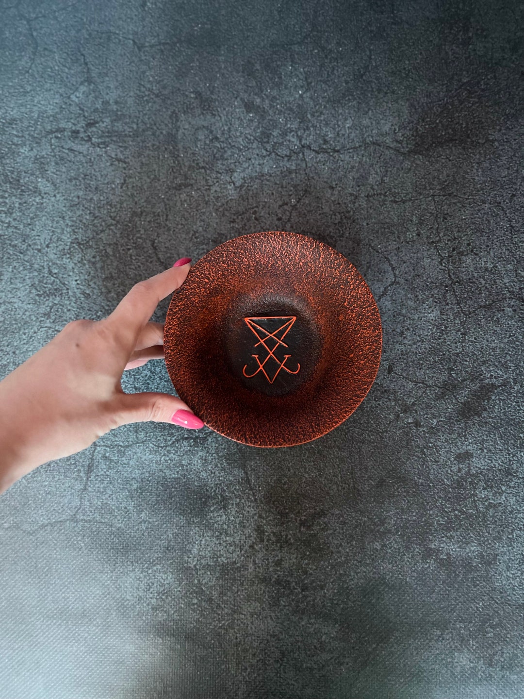 Lucifer Offering Bowl Witch Home Decor Altar Plate Witchcraft Supplies ...