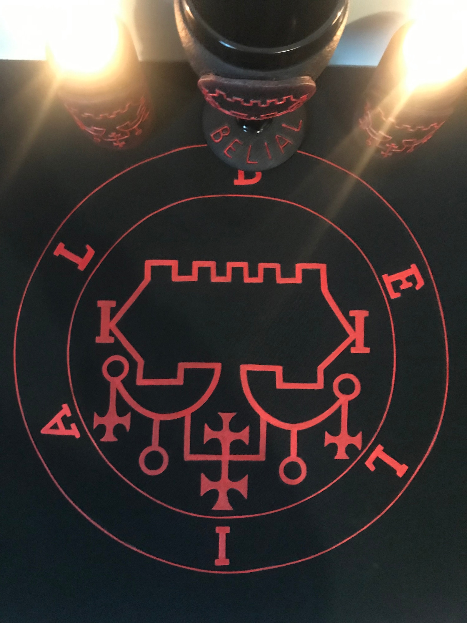 Belial Tablecloth Goetia Demon Sigil Demonology Altar Occult - Etsy