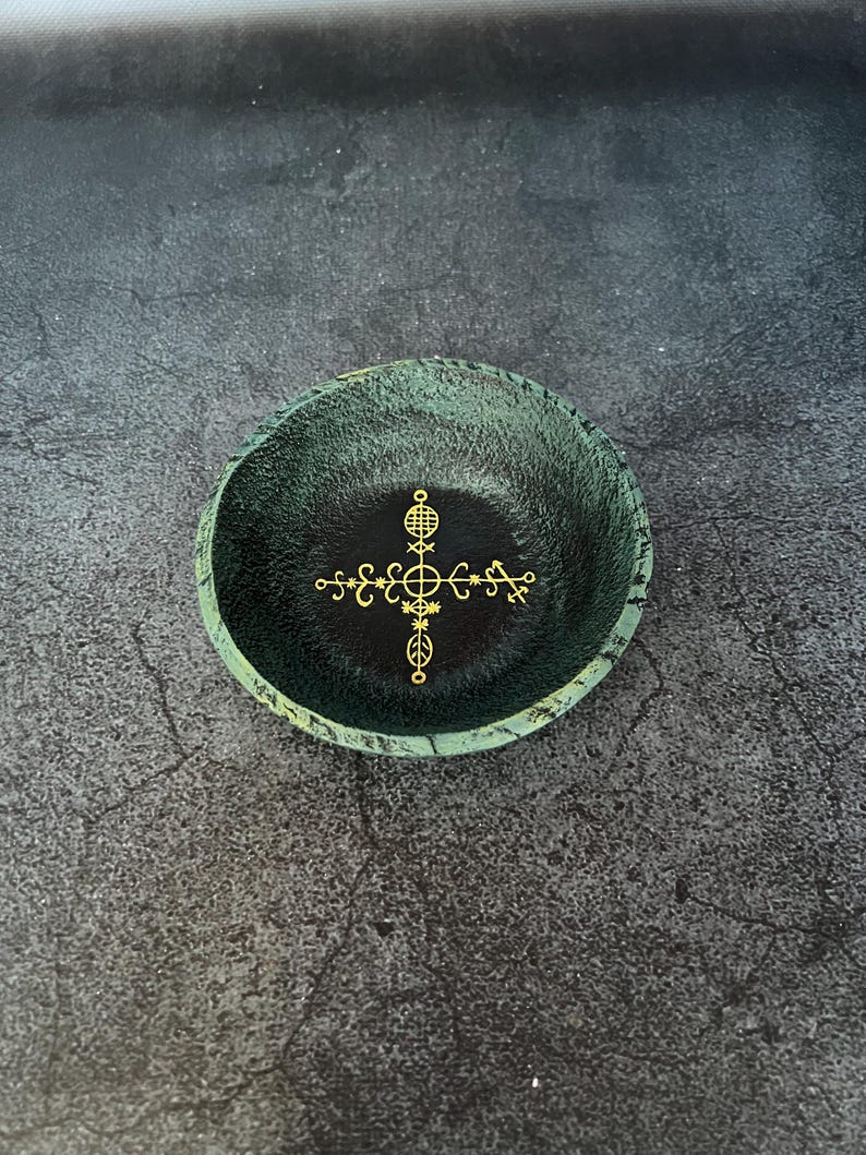 Voodoo Ti Jan Danto Veve Altar Plate - Etsy