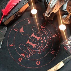 Asmodeus Tablecloth Goetia Demon Sigil Solomon Magic Witchcraft ...