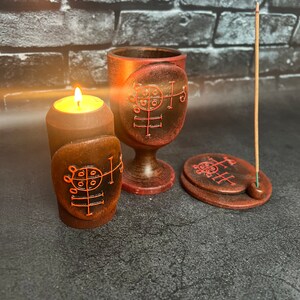 Buer Goetia Demon Sigil Ritual Altar SET Lesser Key Solomon Demonology ...