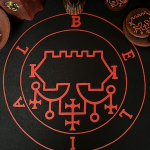 Belial Tablecloth Goetia Demon Sigil Demonology Altar Altar Witchcraft ...