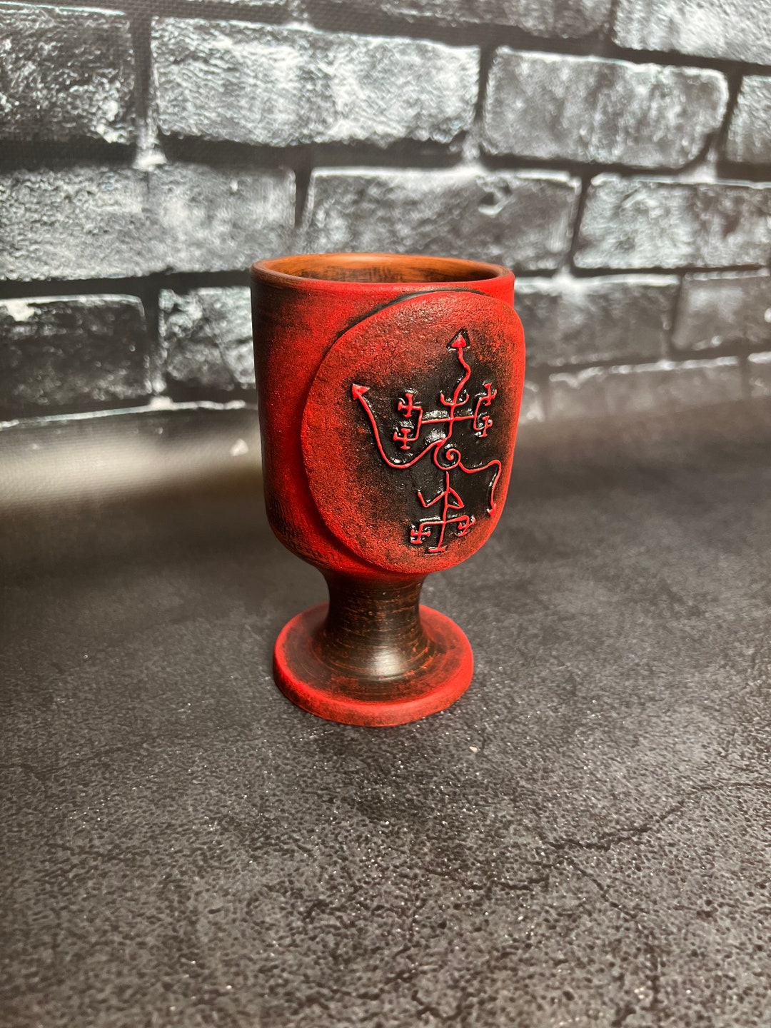 Pazuzu Altar Cup Goblet Pazuzu Sigil Ritual Tool Sumerian-akkadian ...