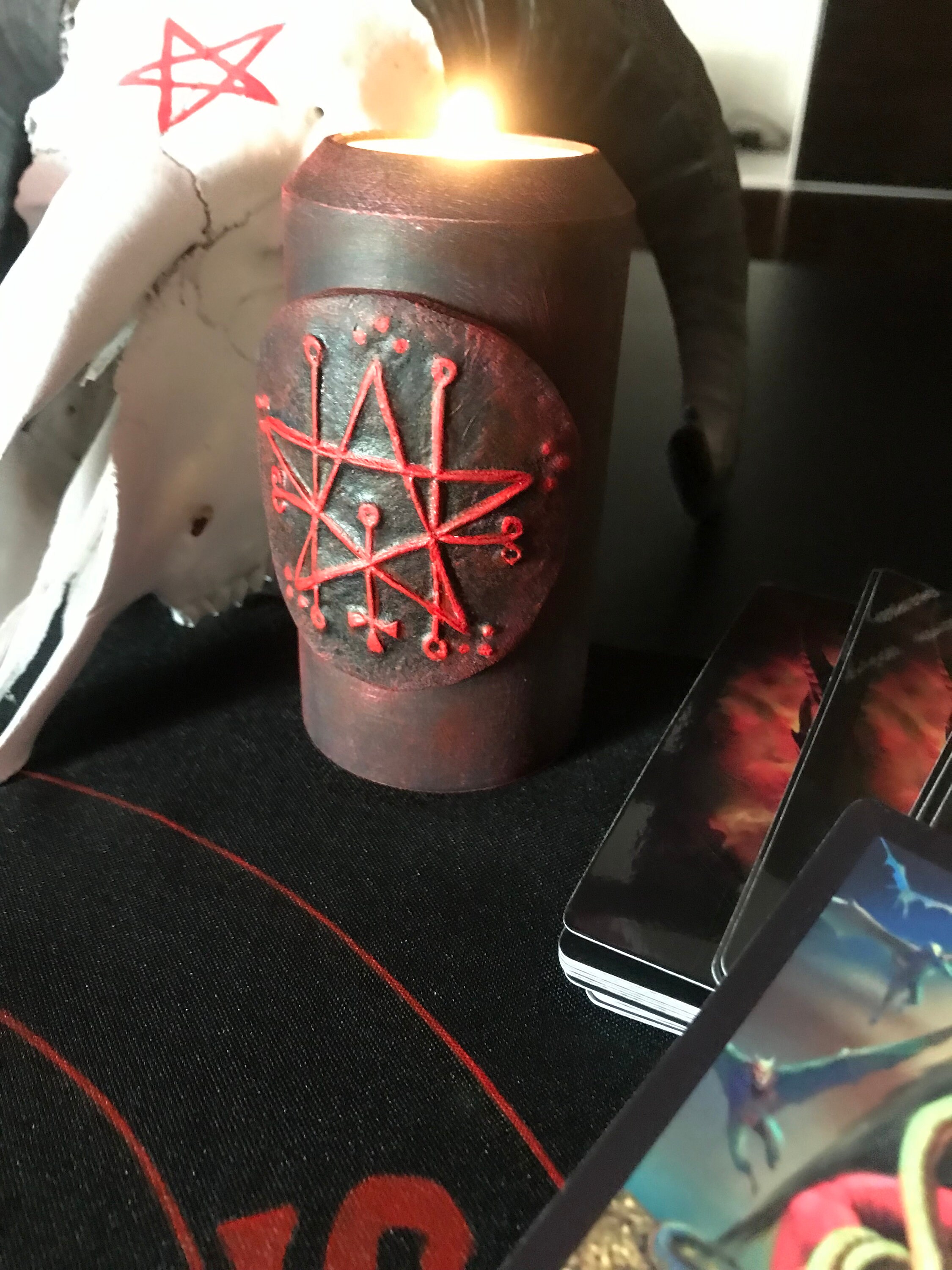 Astaroth sigil candlestick Goetia demon sigil decor | Etsy