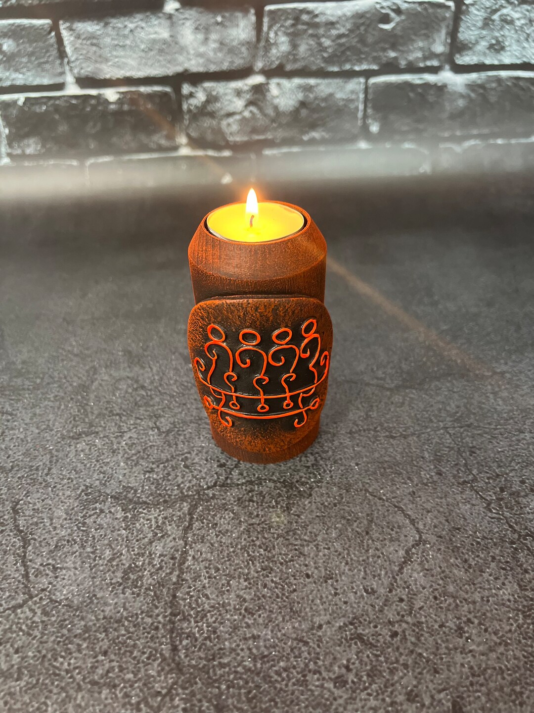 Paimon Goetia Demon Sigil Altar Ritual Candlestick Solomon Magic ...