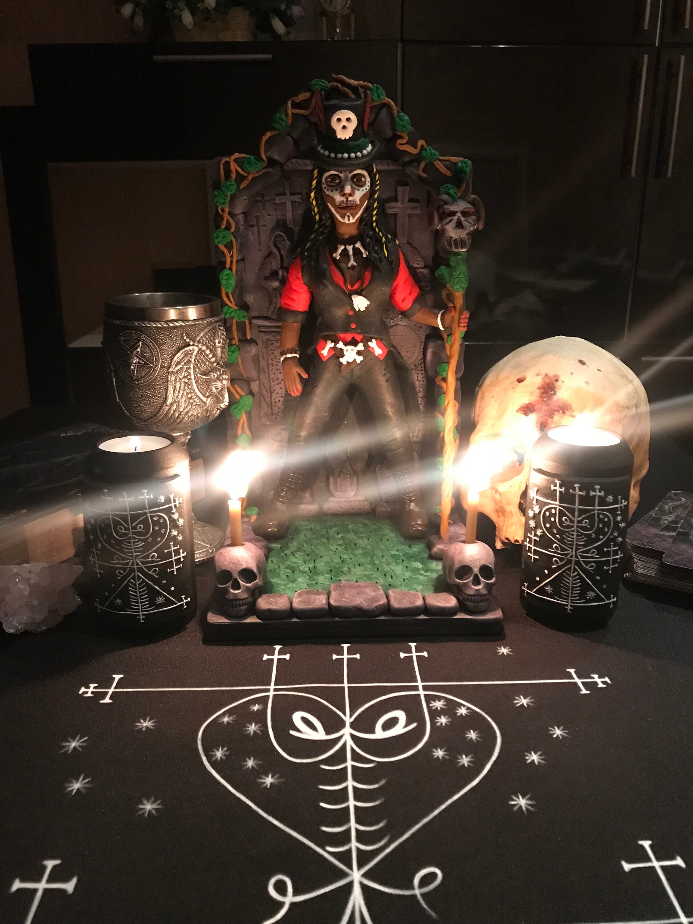 Maman Brigitte Candlestick Voodoo Ritual | Etsy