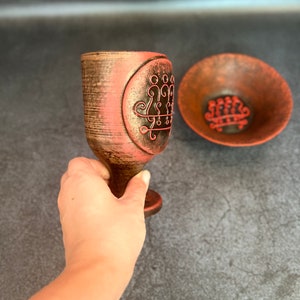 Paimon SET Ars Goetia Demon Sigil Offering Bowl Altar Cup Goblet Plate ...