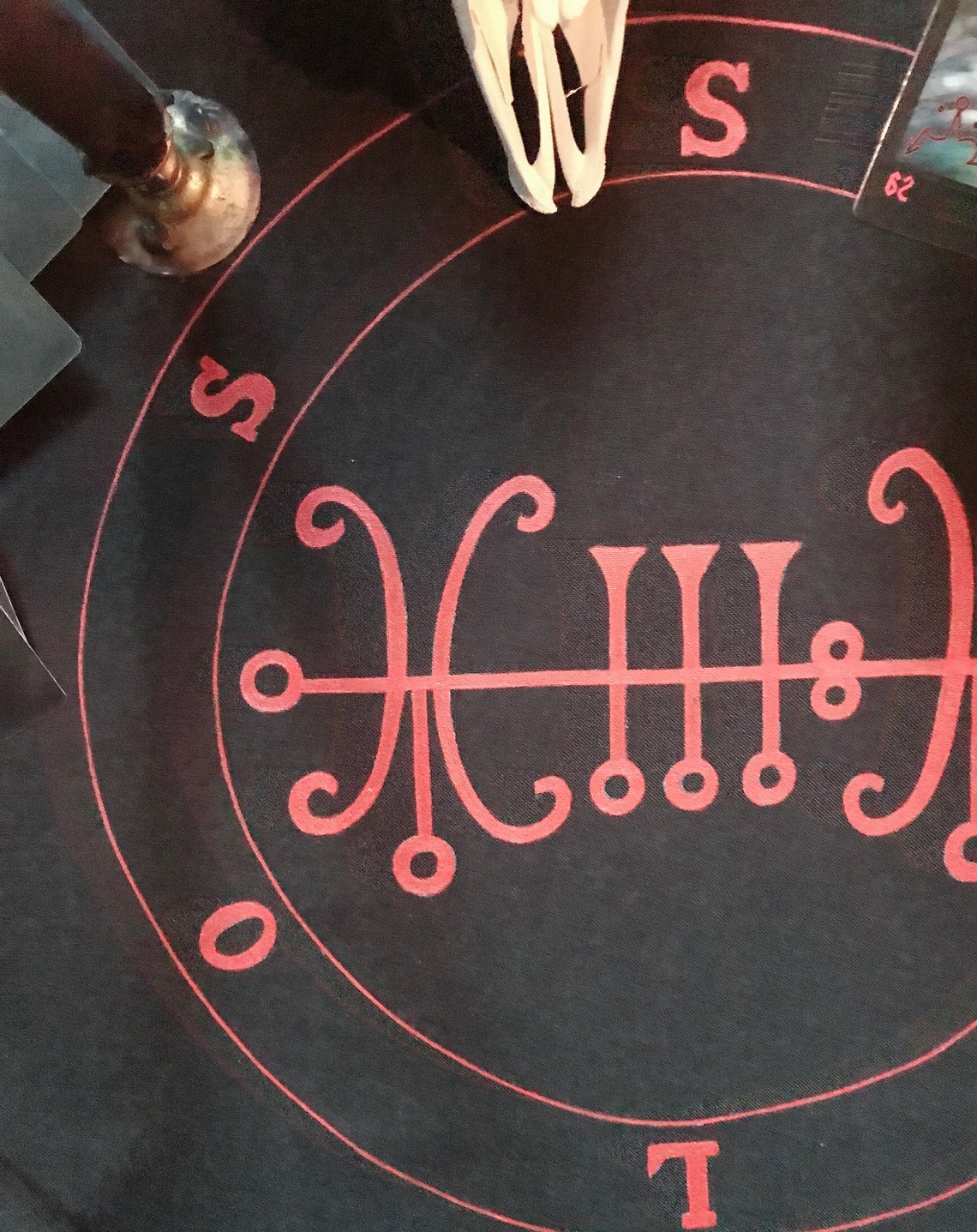 Sallos Sigil Tablecloth Goetia Demon Sigil Occult Altar Altar - Etsy