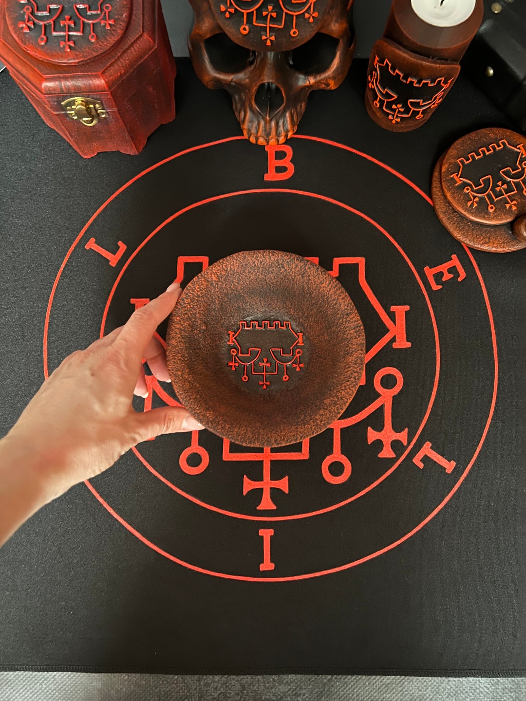 Belial Offering Bowl Goetia Demon Plate Ritual Altar Witchcraft ...