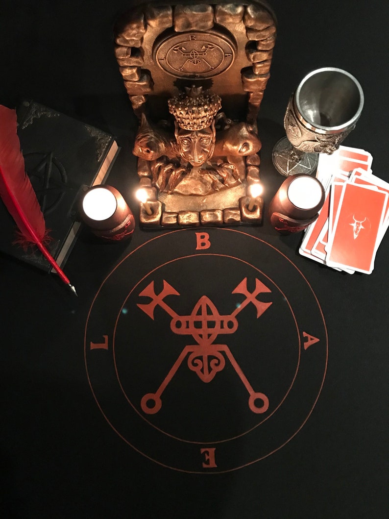 Bael Tablecloth Goetia Demon Sigil Altar Cloth Occult Altar - Etsy