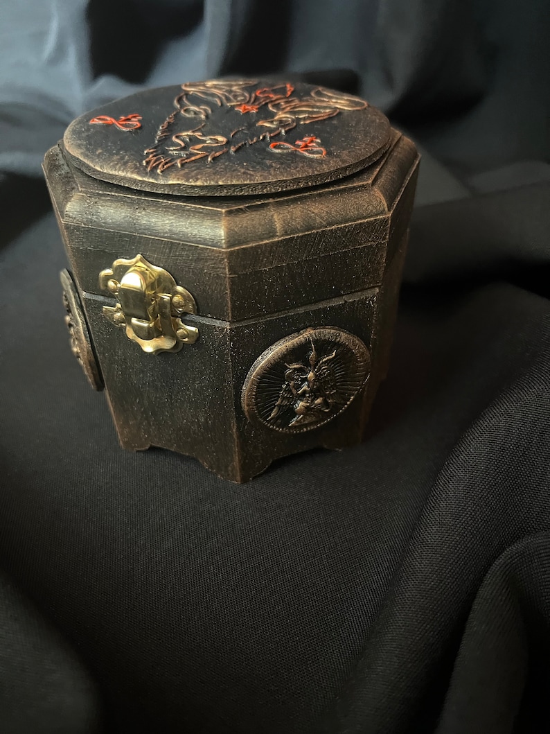 Baphomet Box Satan Decor Altar Tool Witchcraft Supplies - Etsy