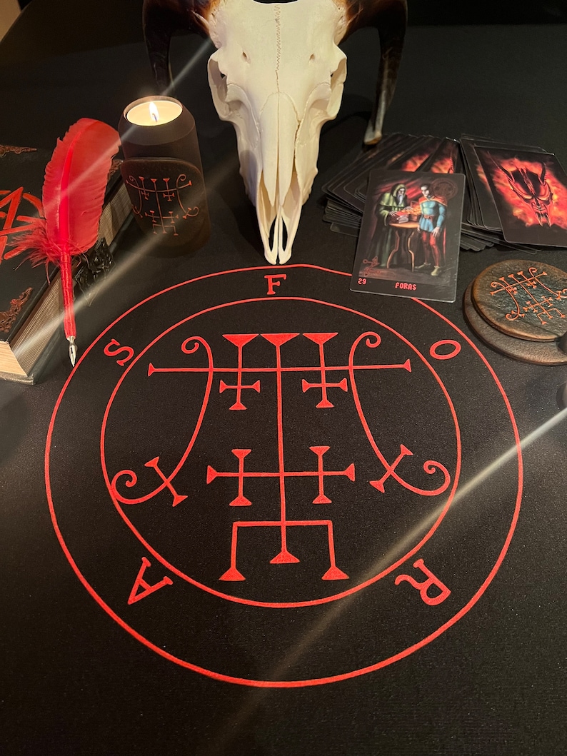 Foras Tablecloth Goetia 72demon Sigil Ritual Altar Solomon - Etsy