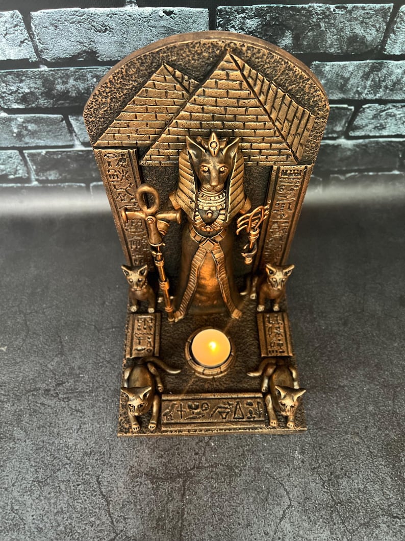 Bastet Cat Goddess Egyptian Altar Ritual Statue - Etsy