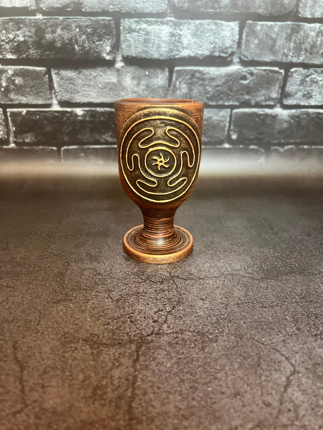 Hecate Ritual Chalice | Greek Goddess Cup | Triple Moon Altar Tool ...