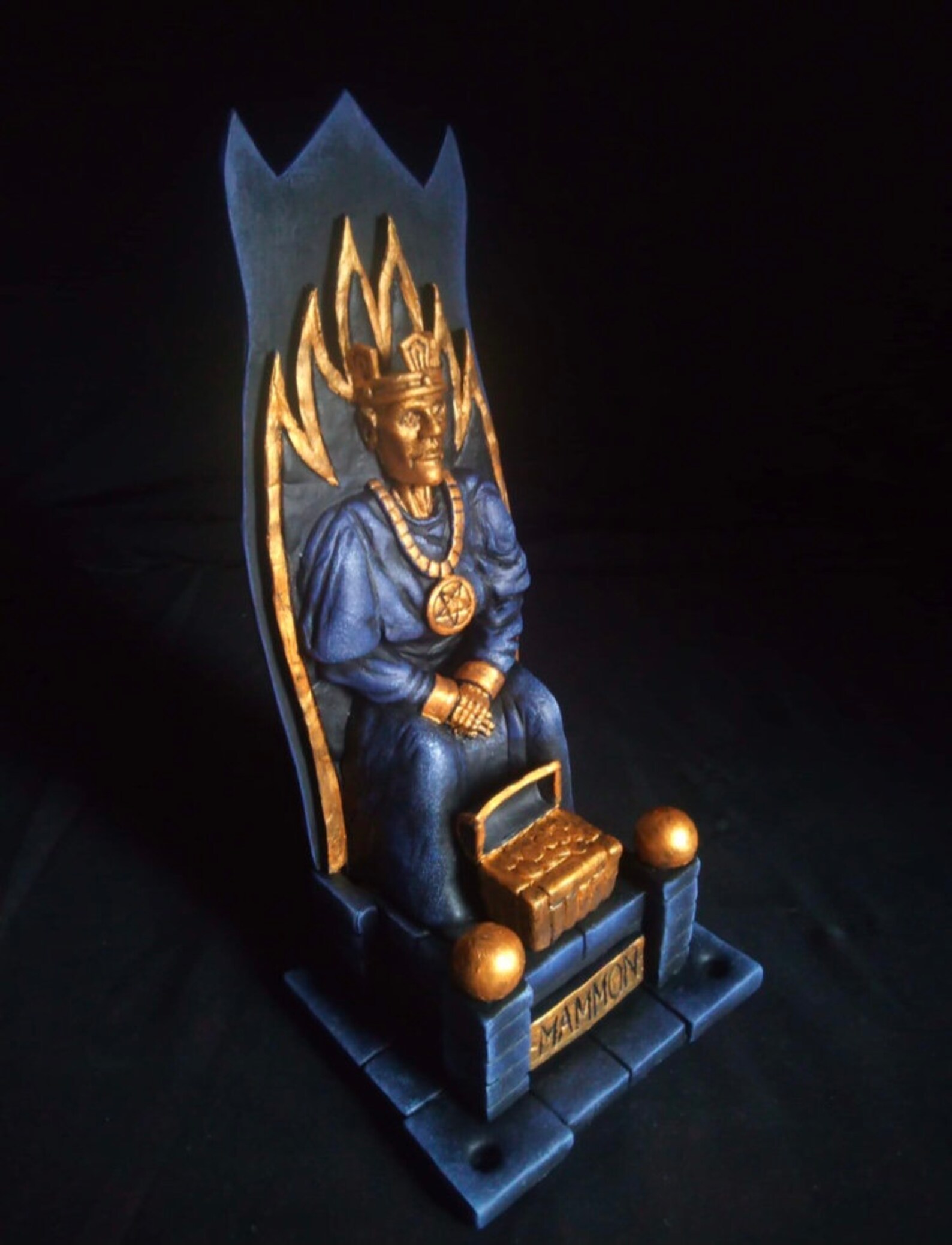 Estatua de mamón Demonio dinero bruja altar Altar oculto Altar - Etsy ...