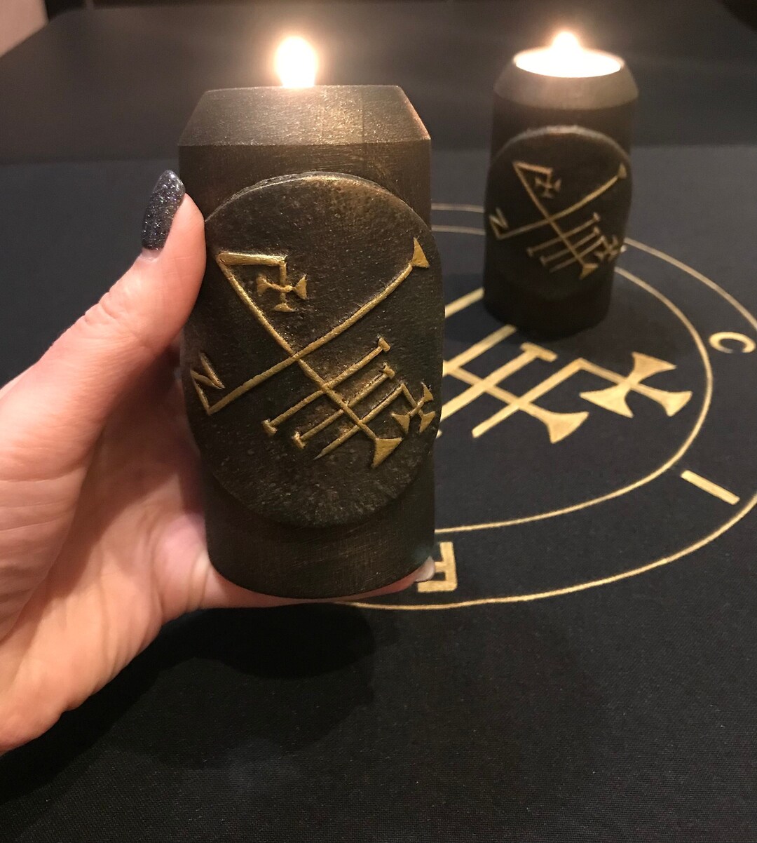 Lucifuge Rofocale Candlestick Altar Demonic Candle Holder - Etsy