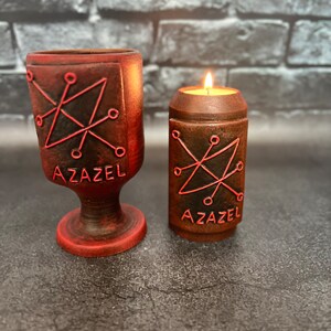 Azazel Sigil Altar SET Fallen Angel Luciferian Path Demonology Ritual ...