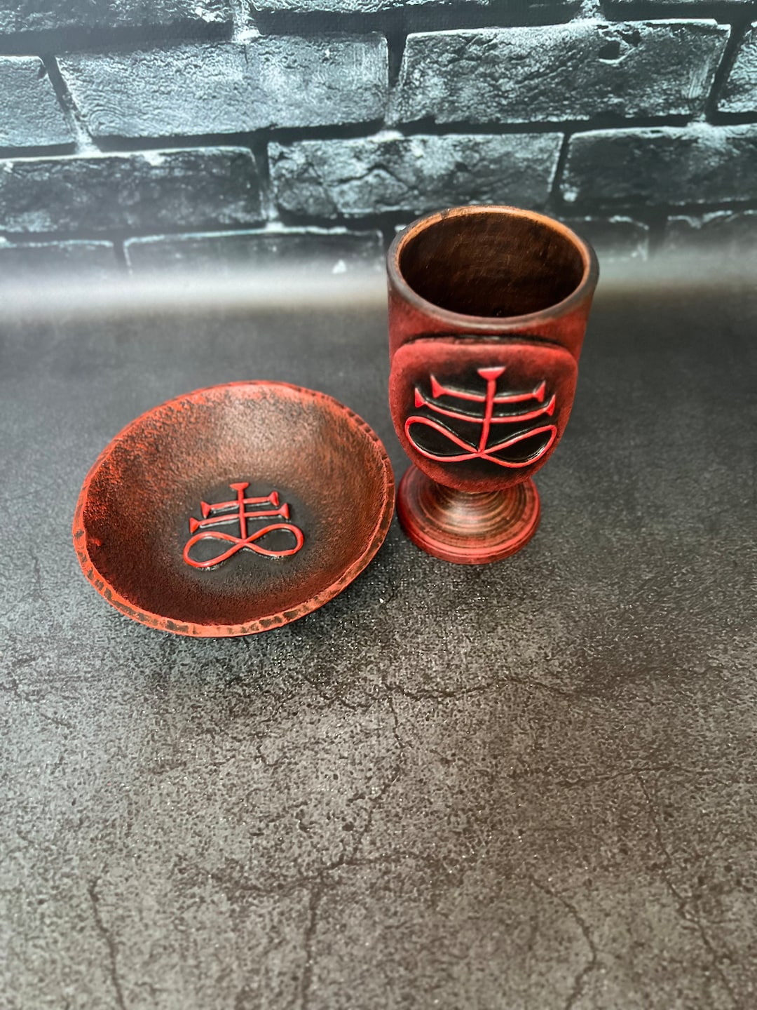 Sulfur Sigil Leviathan Cross Altar SET Ritual Tool Satanism Demonology ...