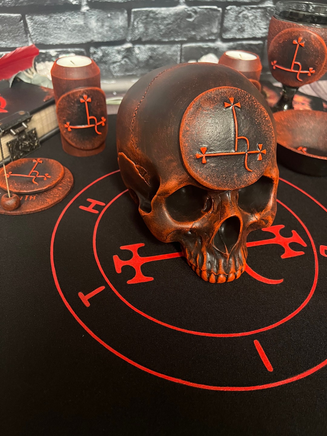 Lilith Skull Mother Demons Altar Decor Demon Symbol Witchcraft Supplies Sorcery Etsy