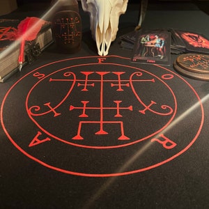 Foras Sigil Goetia Altar Tablecloth Solomon Magic - Etsy