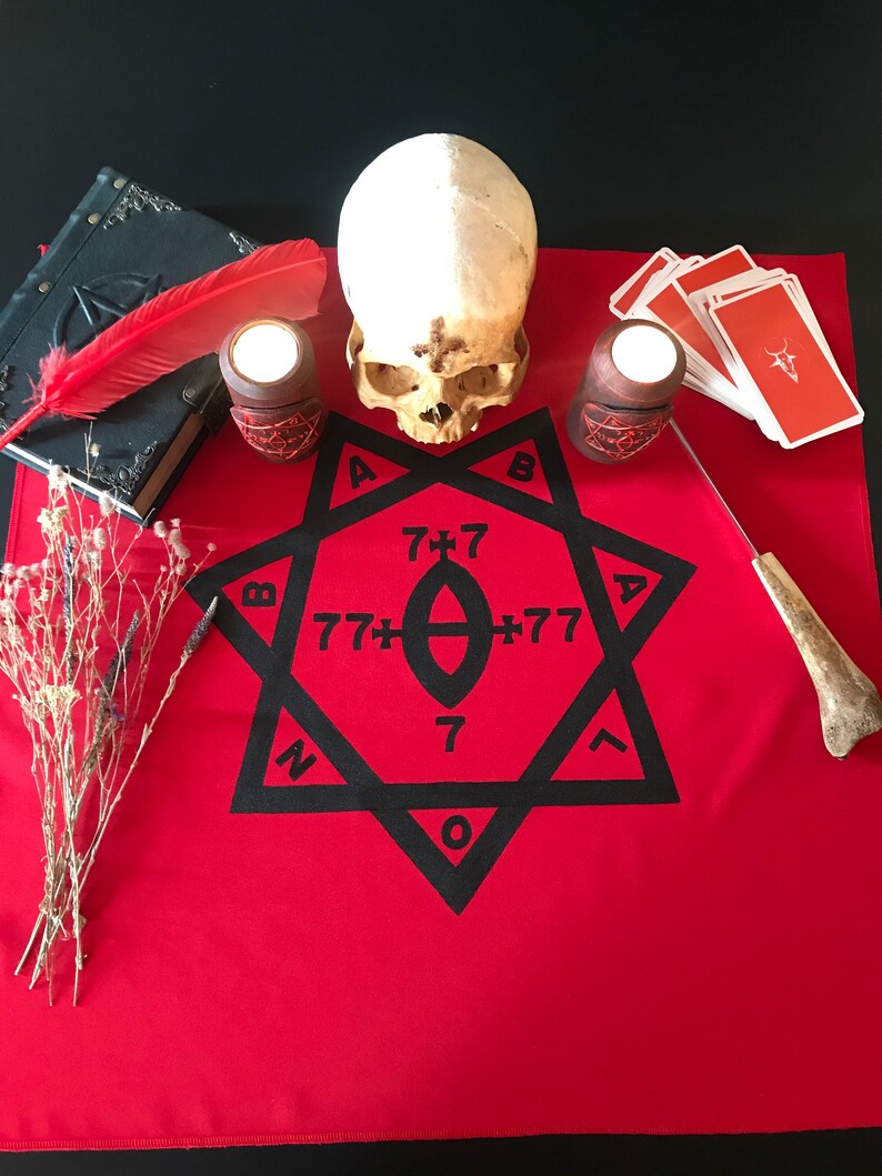 Babalon Tablecloth Thelema Crowley Babalon Sigil Altar Tool - Etsy