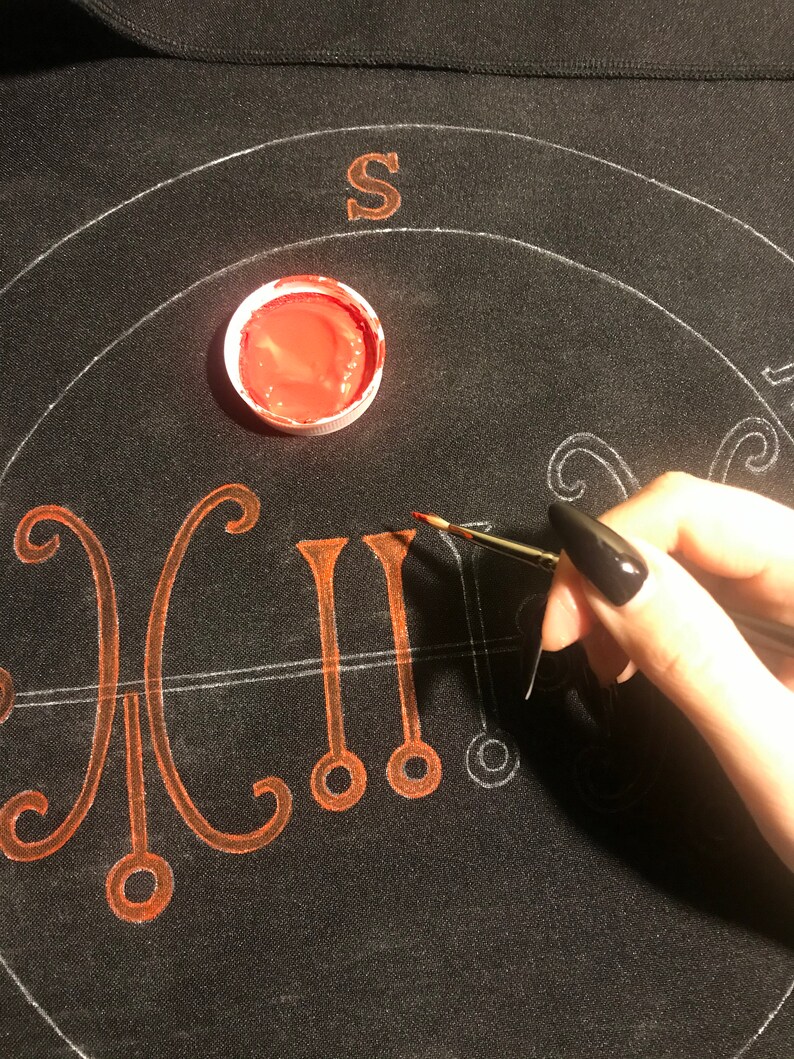 Sallos Sigil Tablecloth Goetia Demon Sigil Occult Altar Altar - Etsy