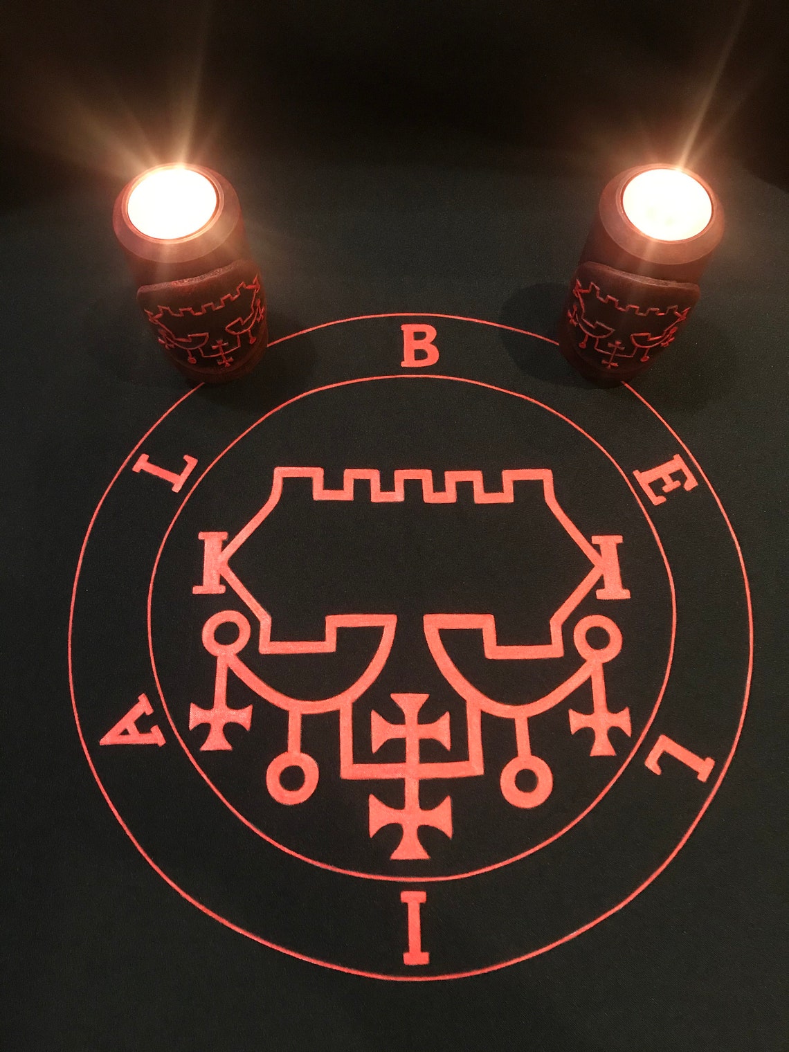 Goetia Tablecloth 72demon Sigil Ritual Altar Solomon - Etsy