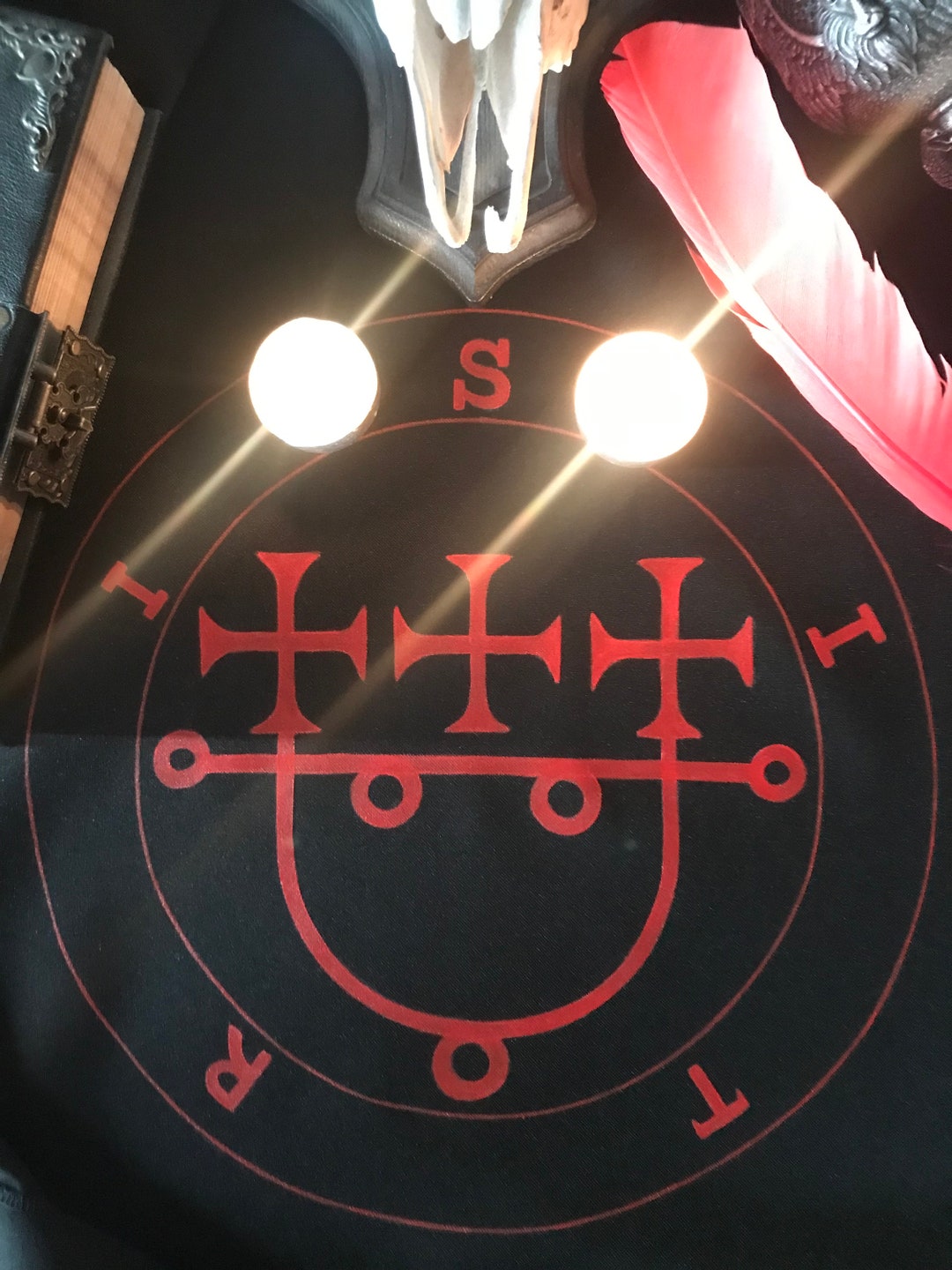 Mantel Sitri Sigilo del demonio Goetia Herramienta de altar Suministros ...
