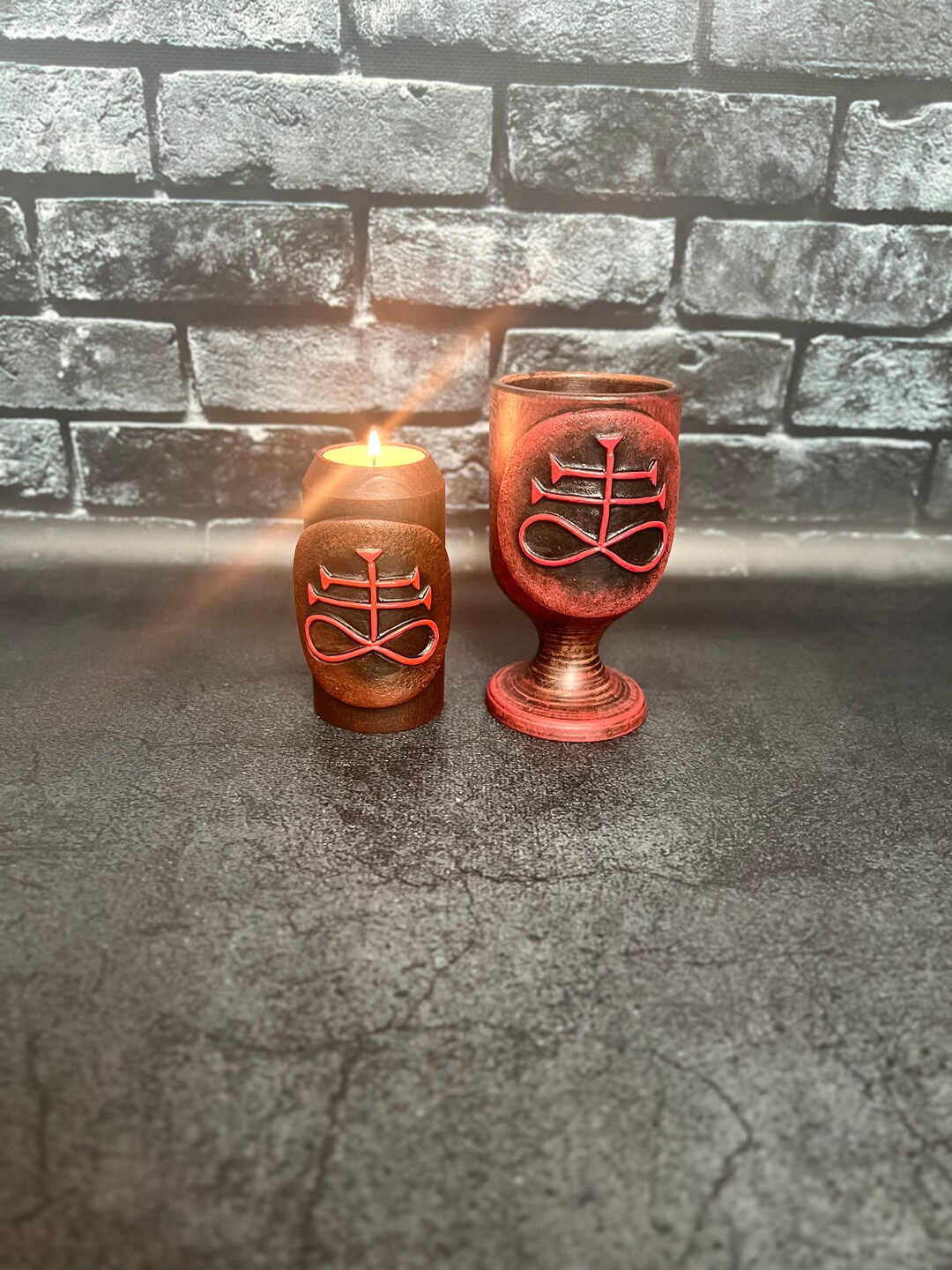 Sulfur Leviathan Cross Altar SET Ritual Tool Satanism Witchcraft ...