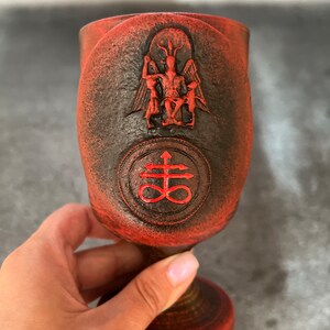Baphomet Altar Cup Sulfur Sigil Goblet Satan Ritual Witchcraft Supplies ...