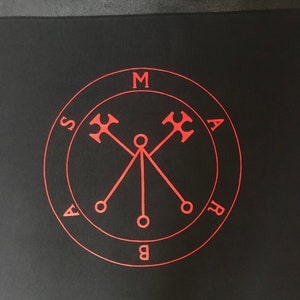 Marbas Tablecloth Goetia Demon Sigil Ritual Altar Altar Witchcraft ...