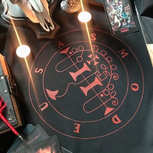 Asmodeus Tablecloth Goetia Demon Sigil Solomon Magic Witchcraft ...